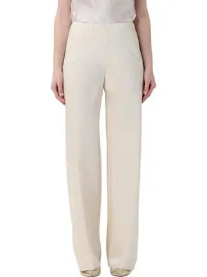 Vince High Waisted Wide Leg Trousers - Yellow Cream