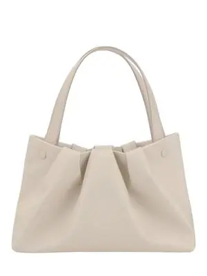 THEMOIRE Textured Top Handle Bag - Blush Pink