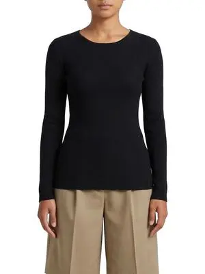 TOTEME Merino Wool Sweater - Black