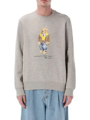 Polo Ralph Lauren Cotton Crew Neck Sweatshirt With Graphic Print - Grey