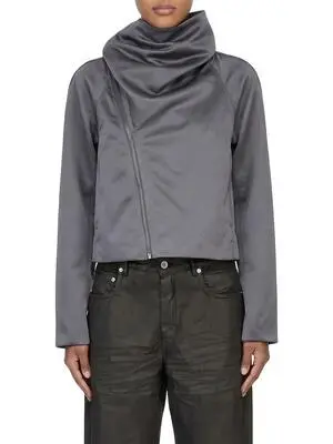 Rick Owens Asymmetrical Zip Up Jacket - Brown