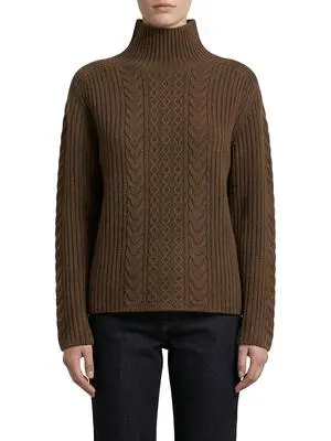 Max Mara Wool And Cashmere Turtleneck Jumper - Brown