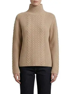 Max Mara Wool And Cashmere Turtleneck Jumper - White