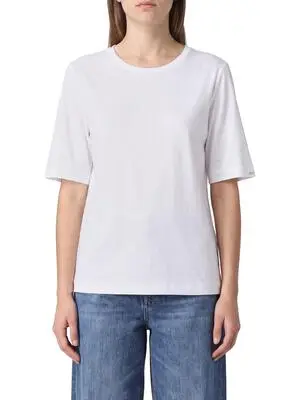 Herno Short-sleeved Crew Neck T-shirt In Pure Cotton - White