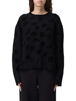 Emporio Armani Textured Patterned Jumper - Black