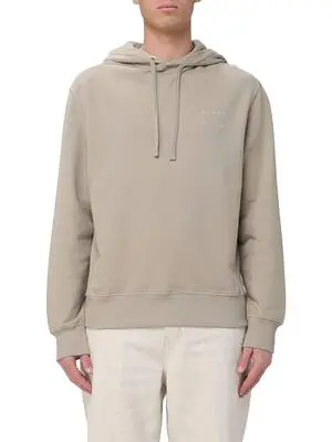Hogan Hogan Cotton Hoodie With Drawstring Mud