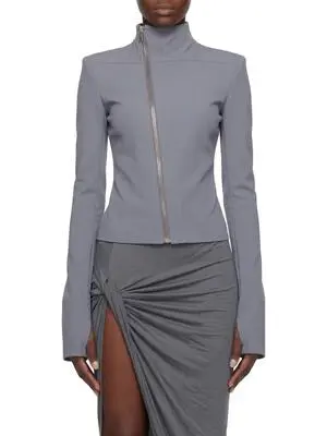 Rick Owens Gary Viscose Blend Jacket - Brown