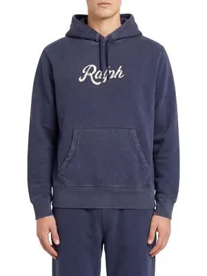 Polo Ralph Lauren Cotton Blend Hoodie With Logo - Navy
