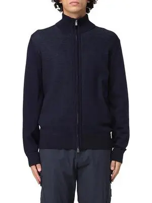 BOSS Zip-up Knit Jumper - Blue