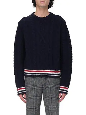 Thom Browne Cable Knit Jumper - Blue