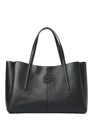 BOSS Grained Faux Leather Tote Bag - Black