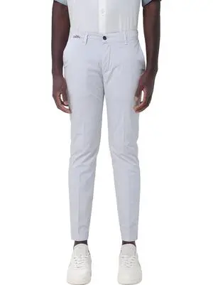 XC Slim Fit Chino Pants In Gabardine With Slash Pockets And Mid-rise Waist - Ice