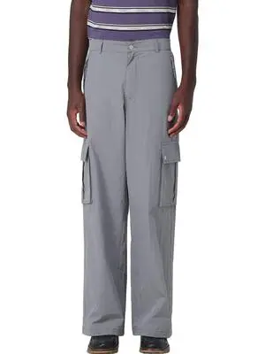 CARRER Vera Wide-leg Cargo Pants In Cotton Blend - Grey