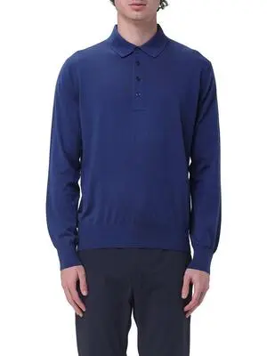 KANGRA Cotton And Wool Polo Shirt - Blue