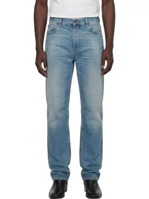 HAIKURE Bleached Denim 5-pocket Jeans - Blue