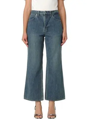 JIL SANDER Cropped Flare Jeans - Blue