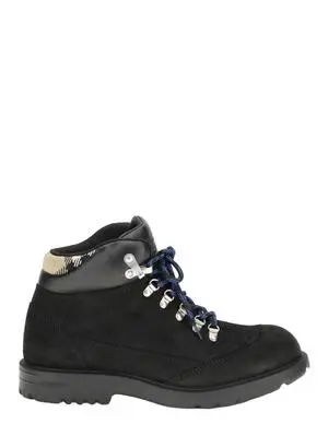 Burberry Lace-up Ankle Boots - Black