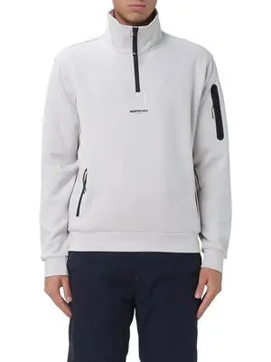 MURPHY&NYE High-neck Sweatshirt With Half-zip Closure And Zip Pockets - Ice