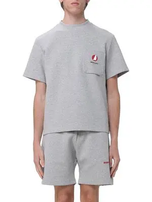 MURPHY&NYE Crew-neck T-shirt In Cotton Blend With Patch Pocket - Grey