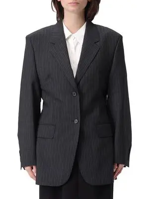 Filippa K Tailored Blazer With Pin Stripes - Grey