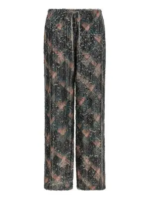 Dries Van Noten Wide Leg Trousers - Multicolor