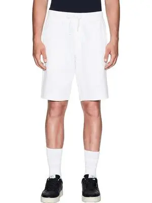 Armani Exchange Cotton Terry Shorts - White