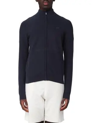 SUN 68 Cotton Zip-up Cardigan - Blue