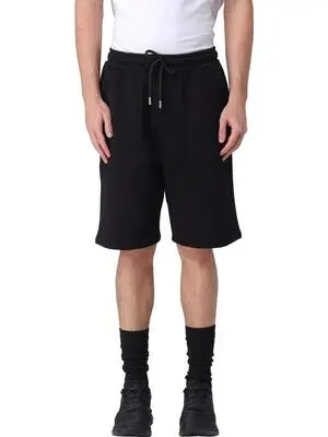 DISCLAIMER Disclaimer Cotton Jogger Shorts With Drawstring Waist Black