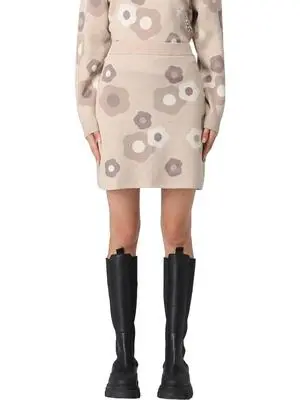 Kenzo Printed Knit Skirt - Beige