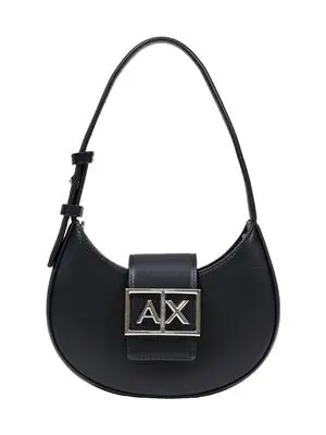 Armani Exchange Logo Buckle Mini Bag - Black