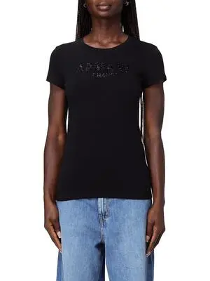 Armani Exchange Embellished Logo T-shirt - Black