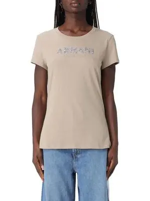 Armani Exchange Embellished Logo T-shirt - Sand