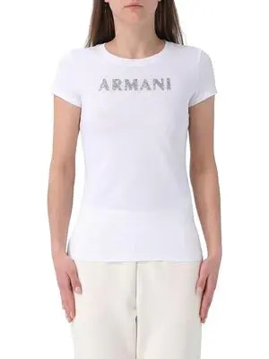 Armani Exchange Embellished Logo T-shirt - White