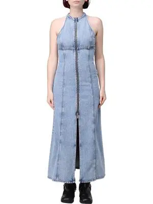 Armani Exchange Denim Maxi Dress - Stone Washed
