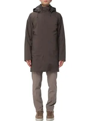 K-WAY Hooded Zip-up Coat - Kaki