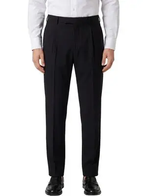 PT TORINO Cotton Blend Stretch Tailored Trousers - Blue