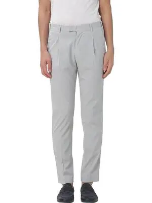 PT TORINO Cotton Blend Stretch Tailored Trousers - Grey