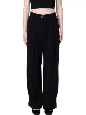 Armani Exchange Wide Leg Trousers - Black