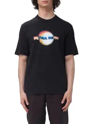 Paul Smith Organic Cotton T-shirt With Logo - Black