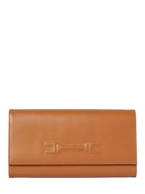 Elisabetta Franchi Embossed Logo Clutch - Leather