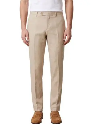 BOSS Slim Fit Tailored Pants In Linen Blend - Grey