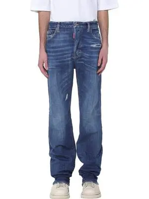 Dsquared2 Distressed Wash Jeans - Blue