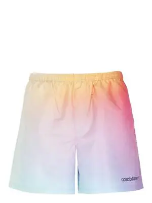 Casablanca Printed Polyester Swim Shorts - Multicolor