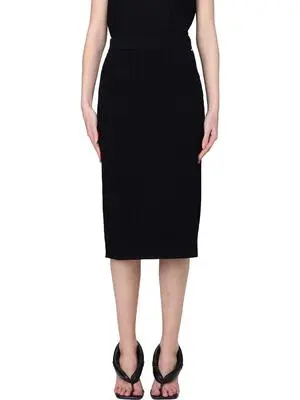 Armani Exchange Textured Knit Pencil Skirt - Black