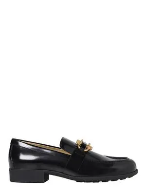 Bottega Veneta Leather Horsebit Loafers - Black