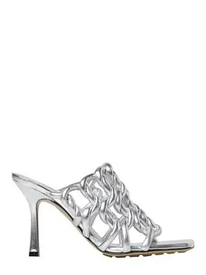 Bottega Veneta Heeled Sandals - Silver