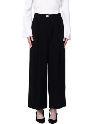 Armani Exchange Tailored Wide-leg Trousers - Black