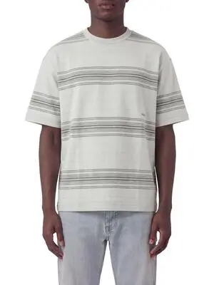 Nanamica Striped Cotton Blend T-shirt - Grey