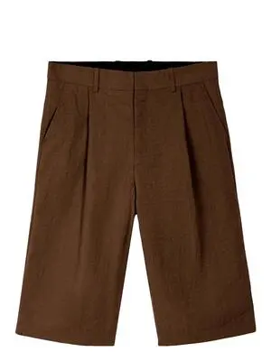 Camper Textured Tailored Shorts - Brown