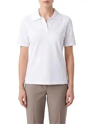 ROBERTO COLLINA Roberto Collina Viscose Blend Polo Shirt White